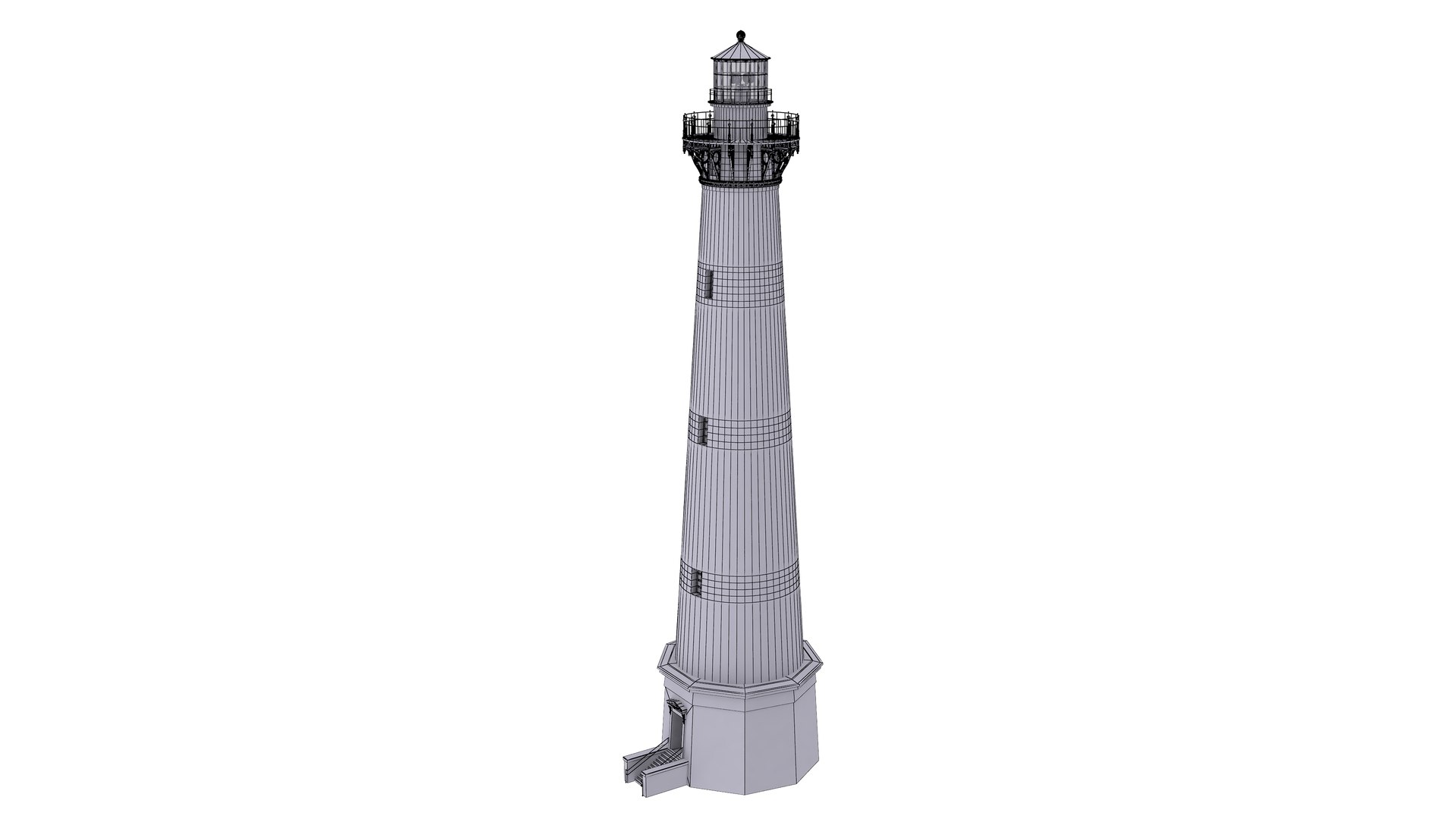 Lighthouse - Red 3D - TurboSquid 1913807