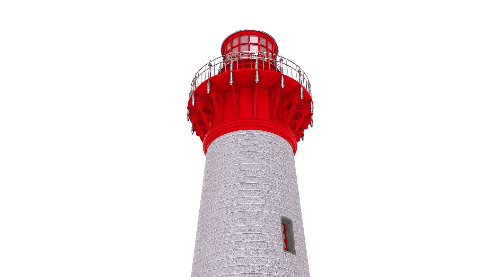Lighthouse - Red 3D - TurboSquid 1913807