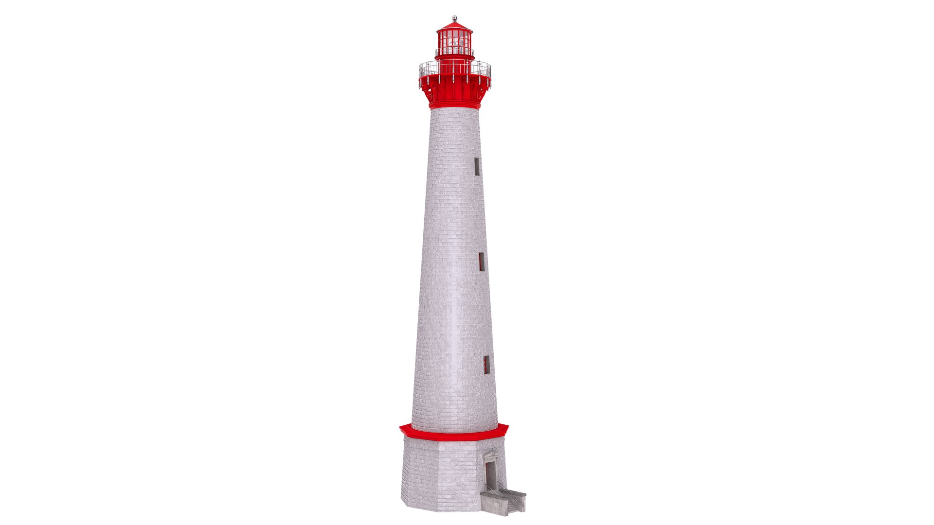 Lighthouse - Red 3D - TurboSquid 1913807