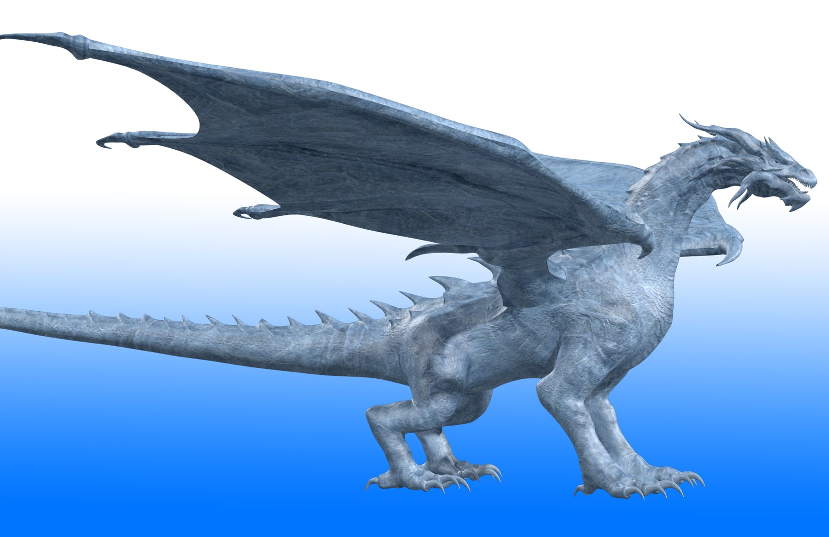 Ice Dragon Rigged 3D Model - TurboSquid 1841931