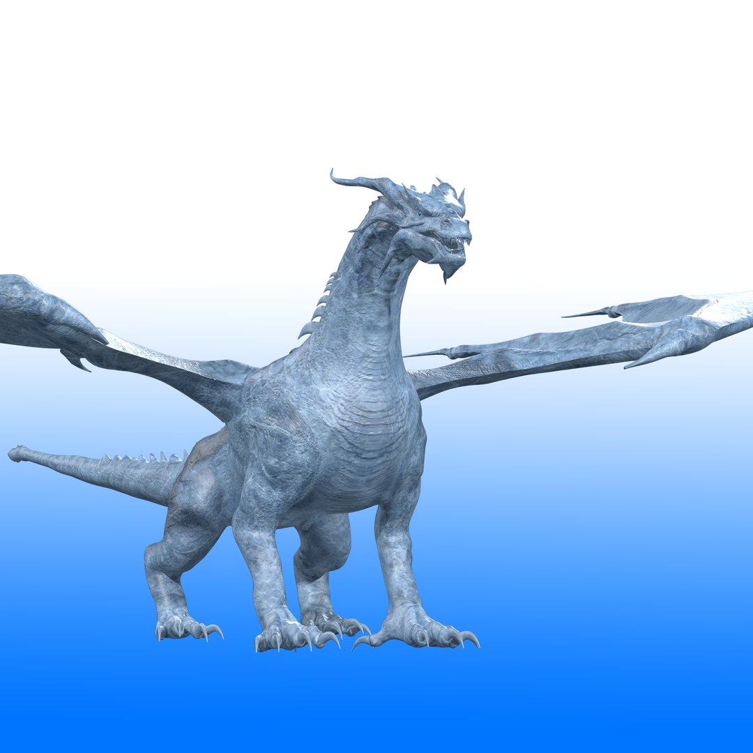 Ice Dragon Rigged 3D Model - TurboSquid 1841931