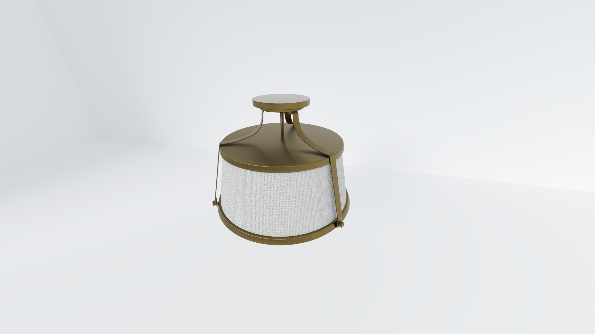 Charlotte Semi-Flushed Ceiling Light 3D Model - TurboSquid 2238536