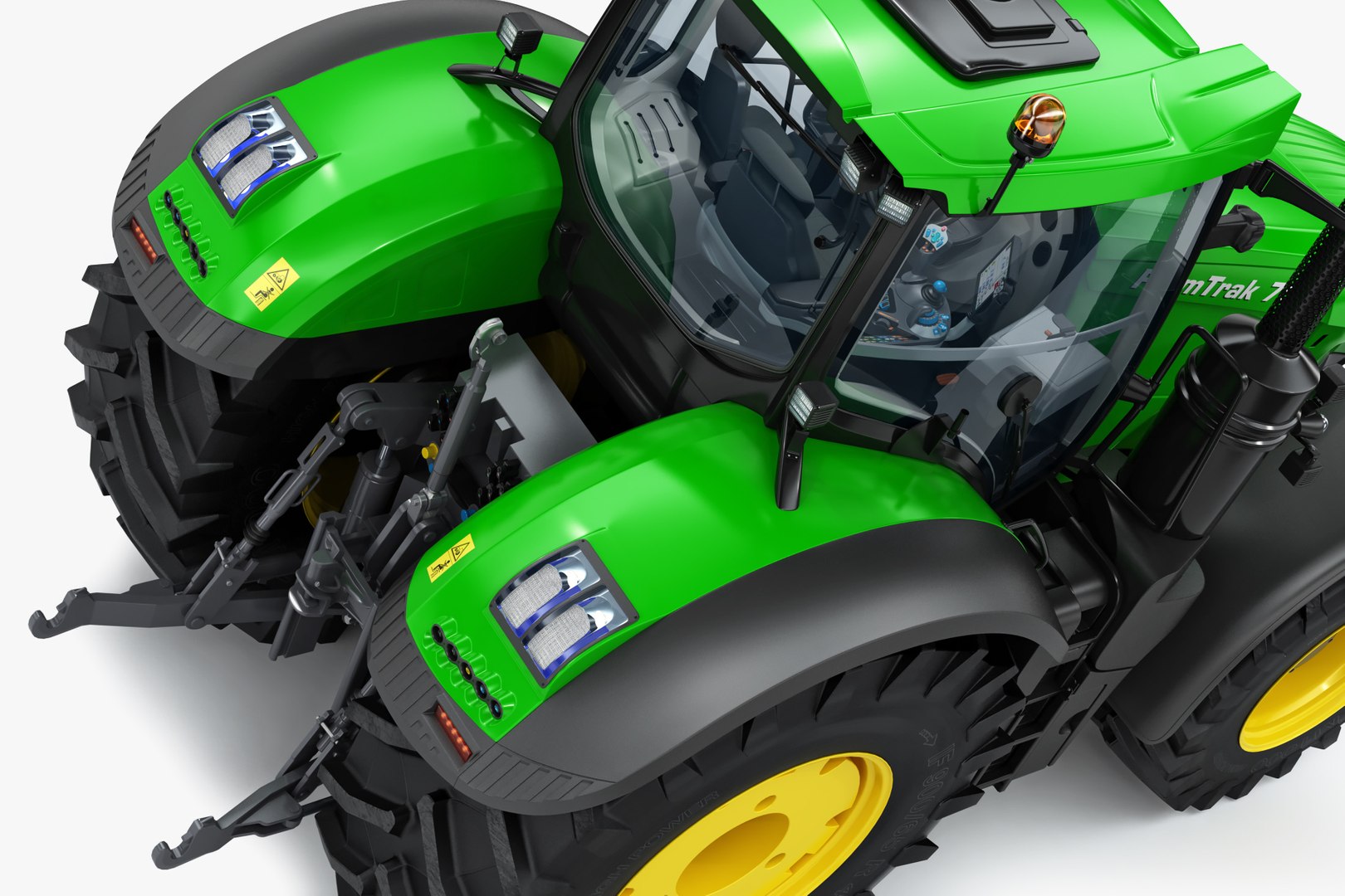 Generic Power Farm Tractor 3D model - TurboSquid 2140123