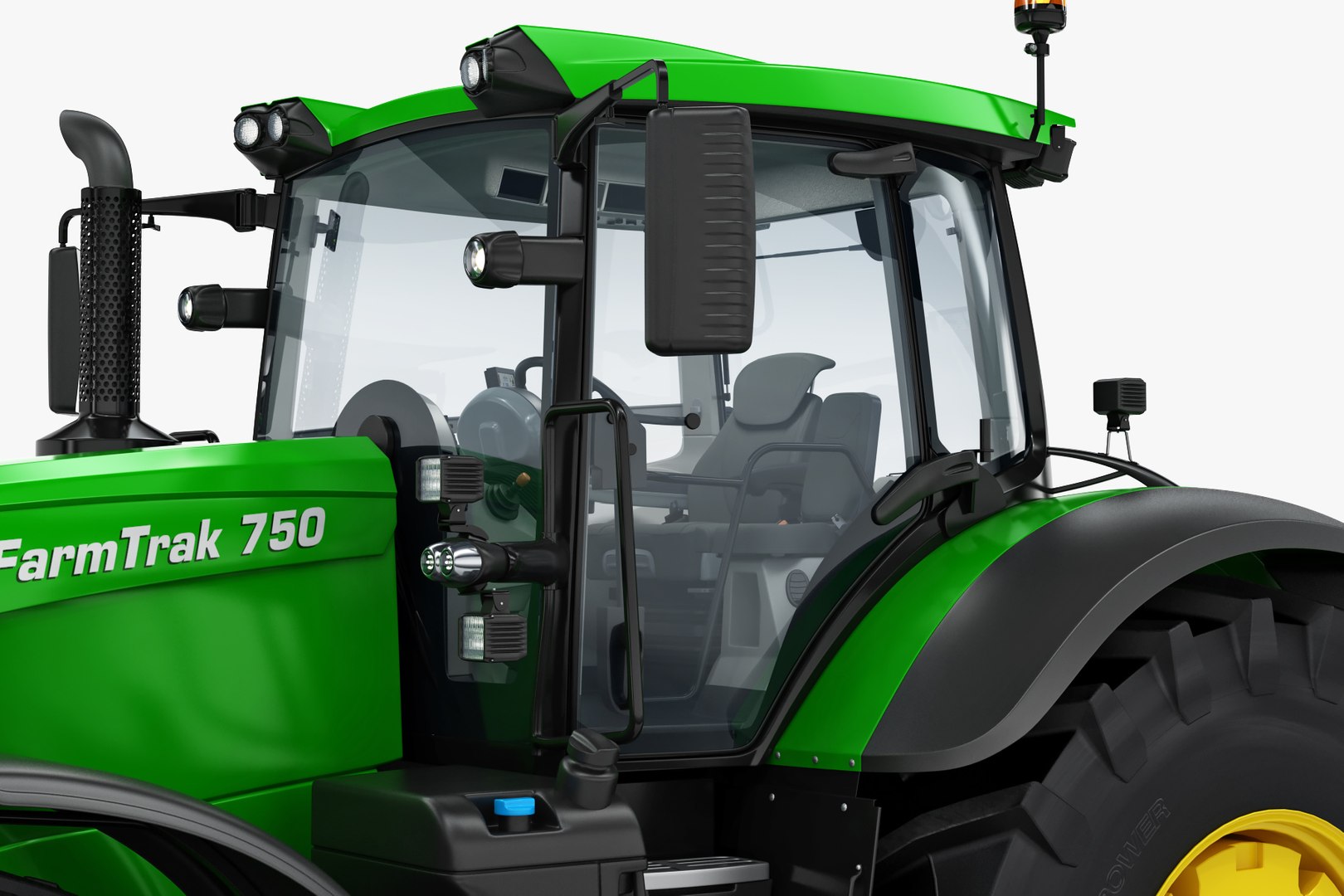 Generic Power Farm Tractor 3D model - TurboSquid 2140123