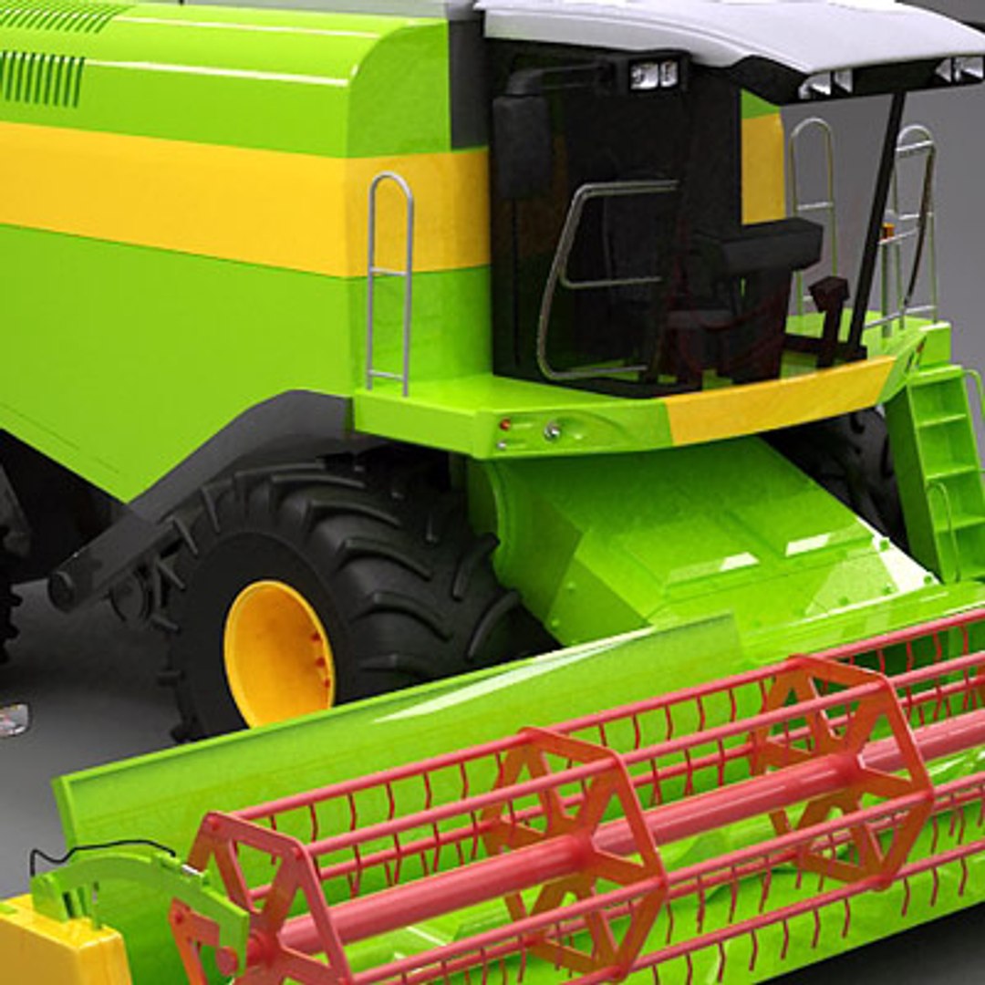 3d model generic farm combine