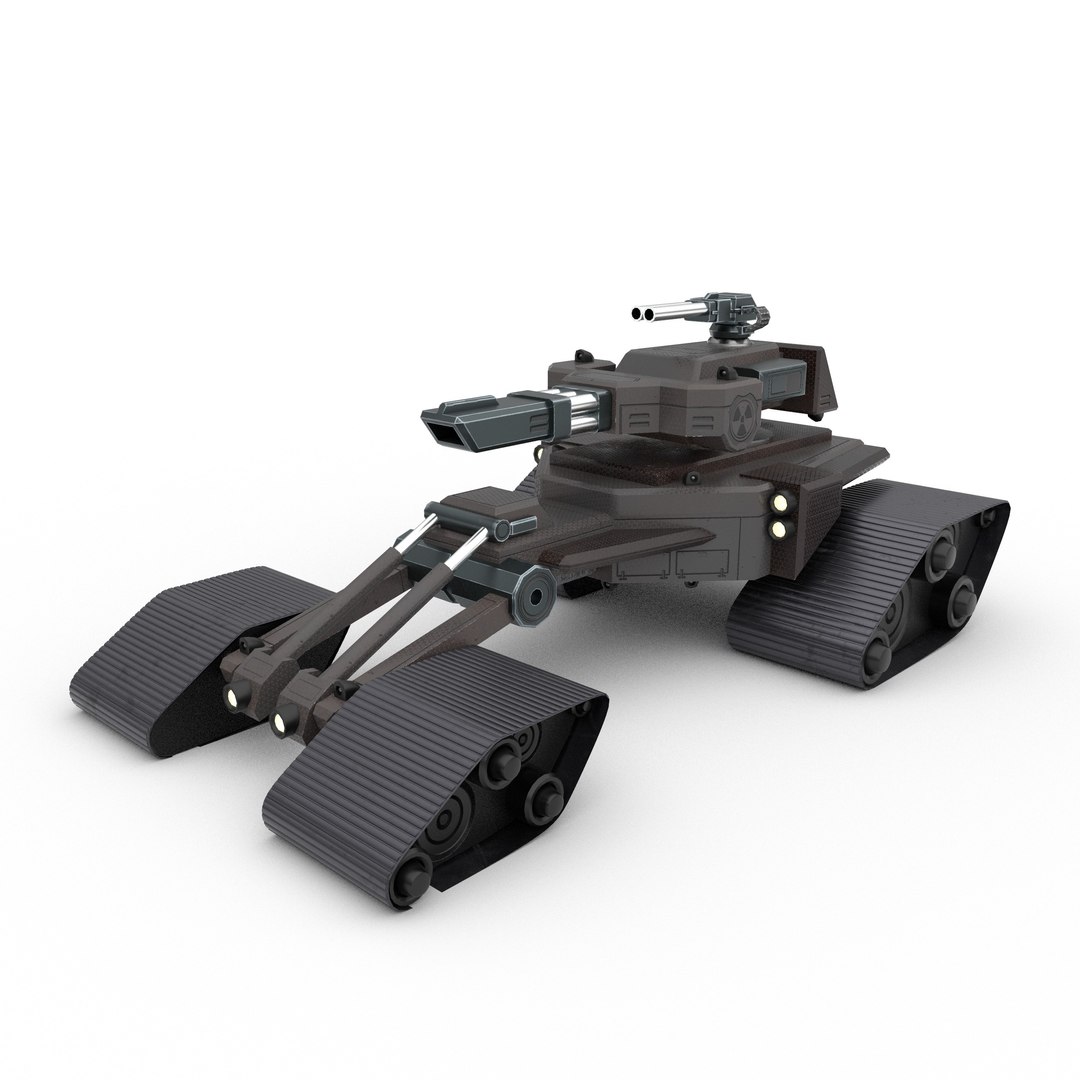 Tank - Sci-fi Future Lowpoly 3D - TurboSquid 2018555