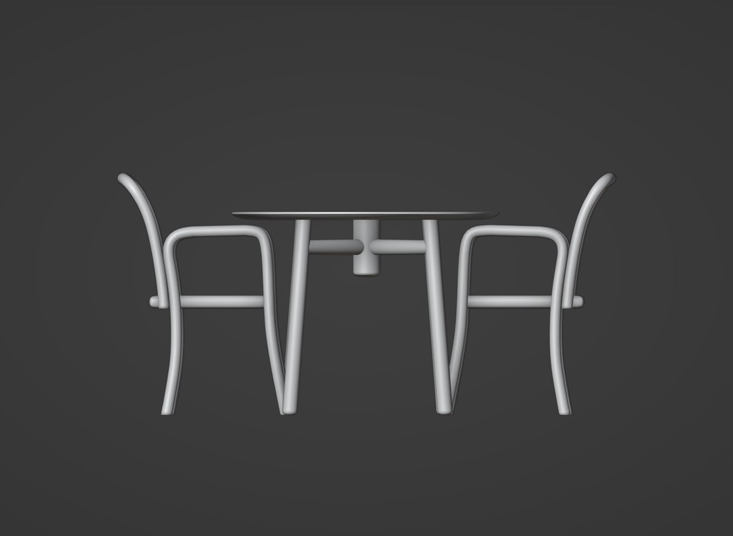 3D Metal Table Set model - TurboSquid 2097286