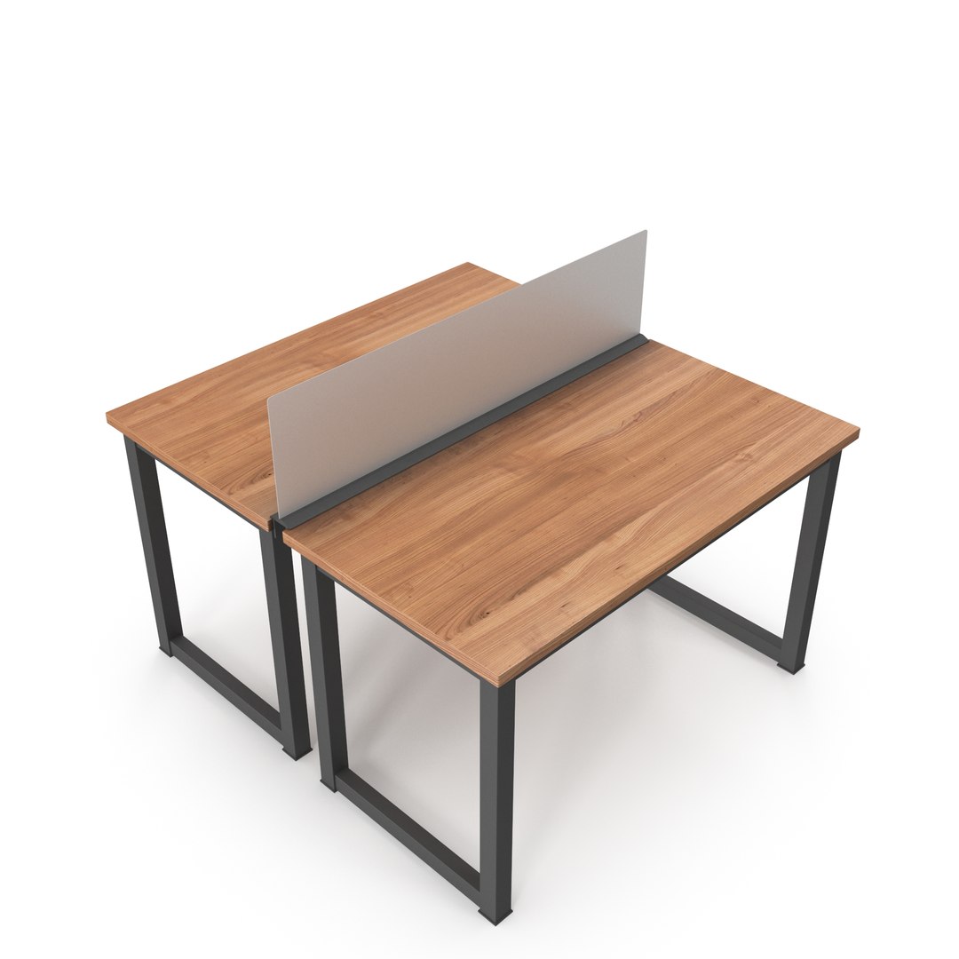 Modern Office Workstation Table Model - TurboSquid 2166261