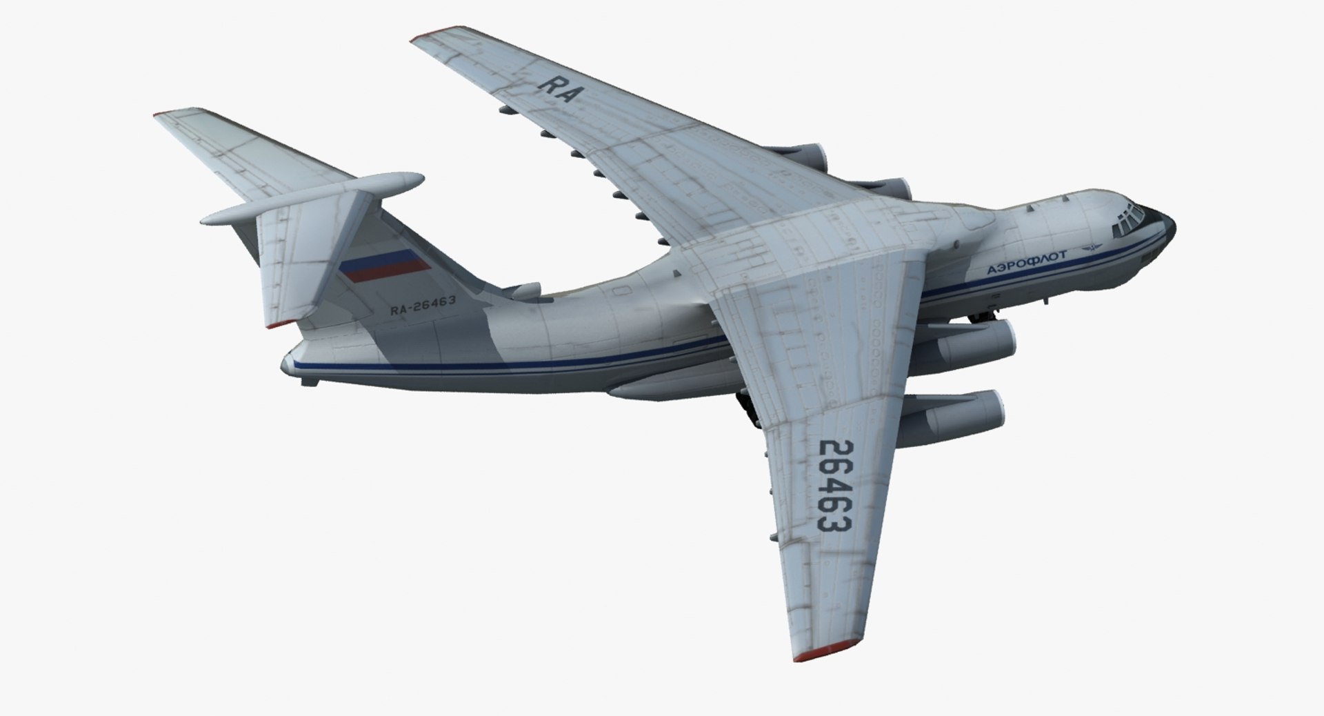 Ilyushin il-76 candid 3D model - TurboSquid 1443669
