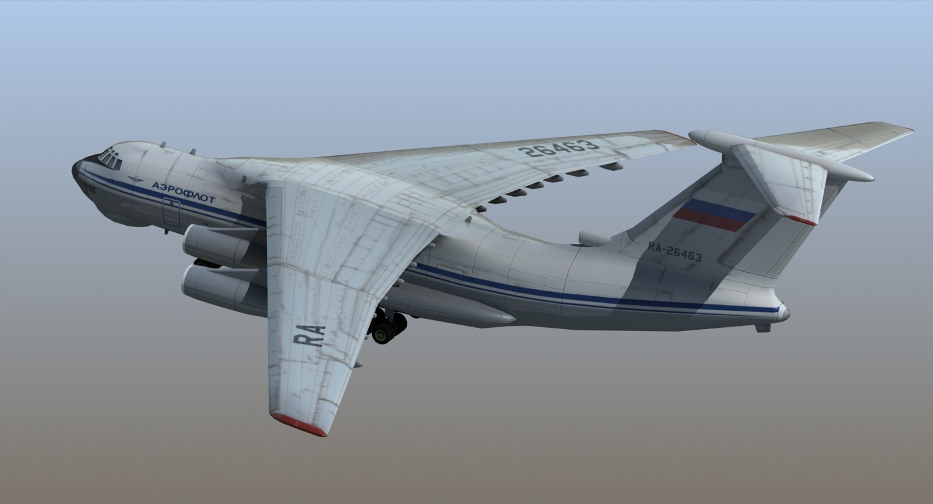 Ilyushin il-76 candid 3D model - TurboSquid 1443669