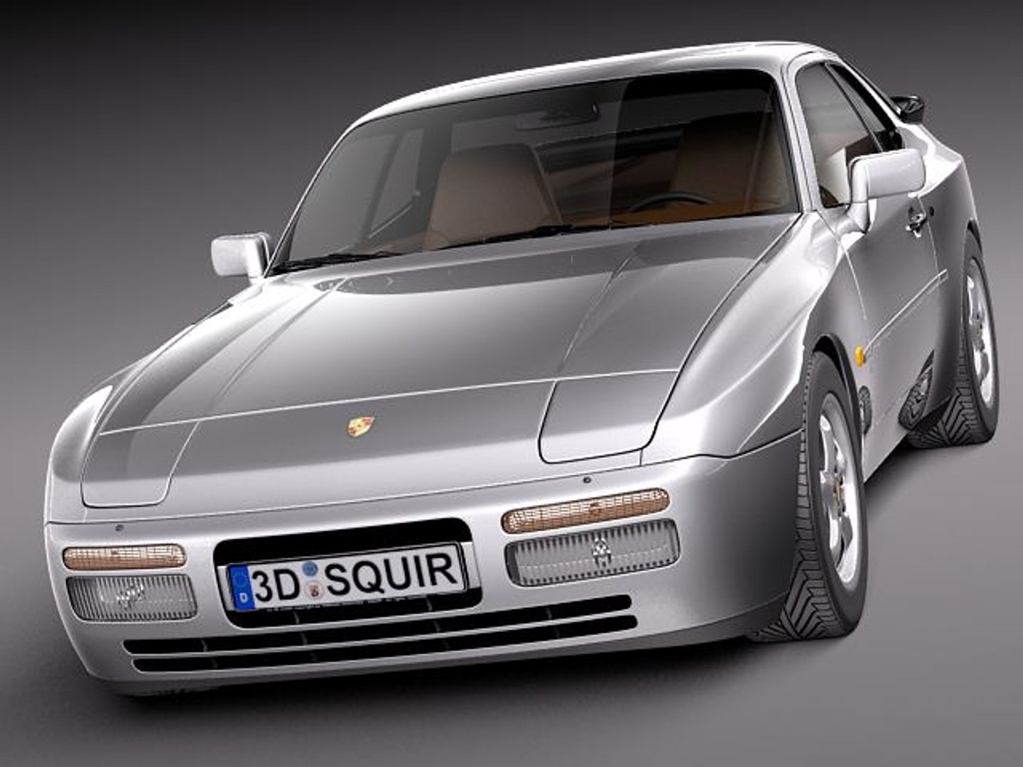 3d model porsche 944 1982 1991