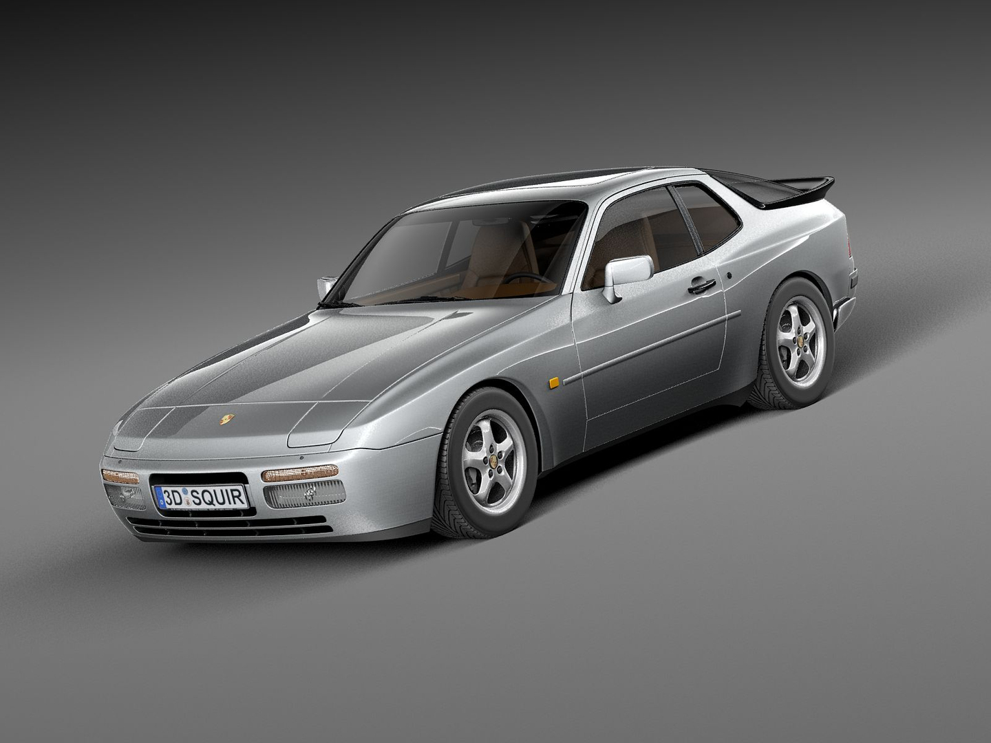 3d model porsche 944 1982 1991