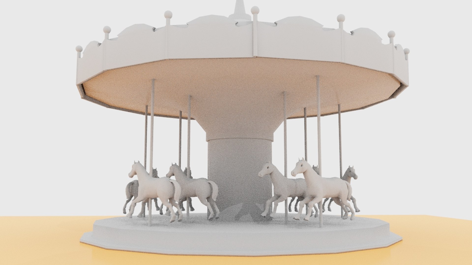 Carousel 3D Model - TurboSquid 1864836