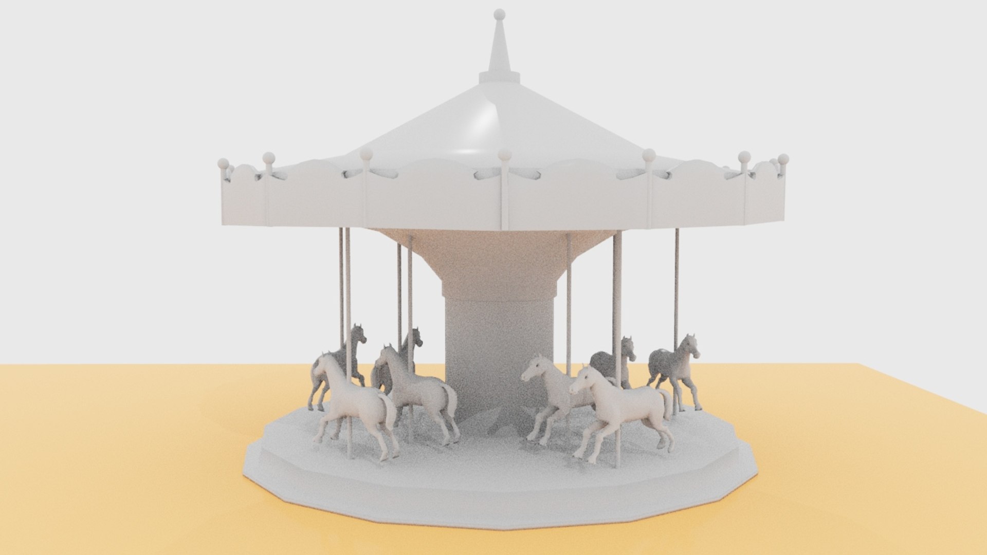 Carousel 3D Model - TurboSquid 1864836