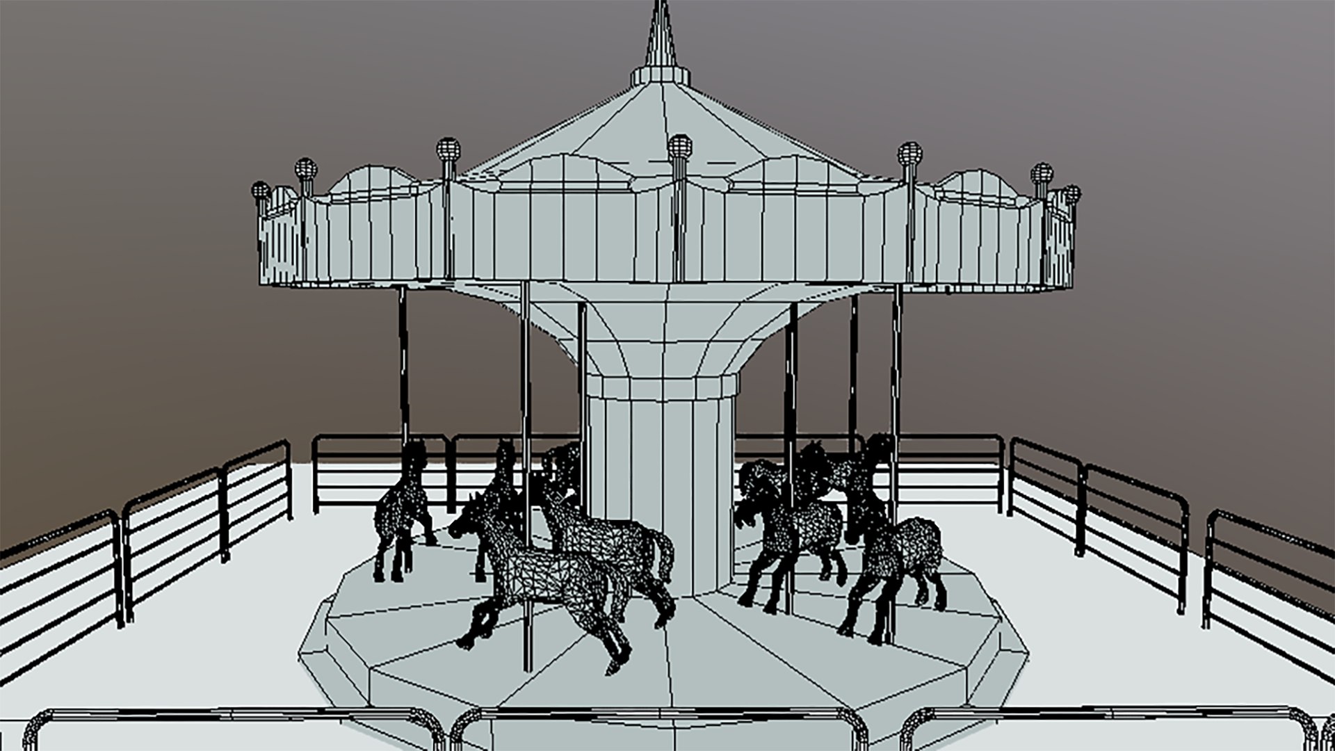 Carousel 3D Model - TurboSquid 1864836