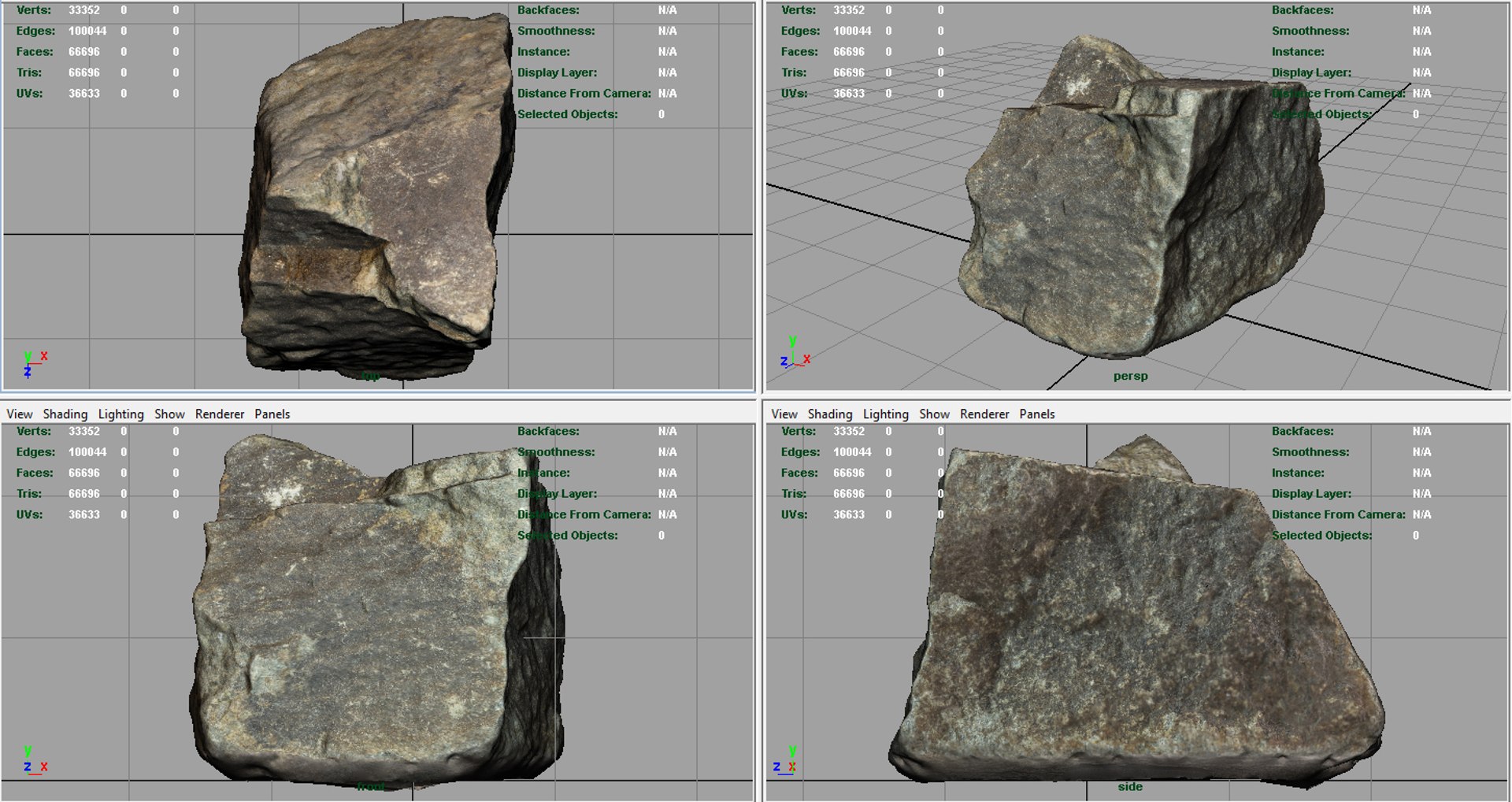 Realistic Stone 3d Max