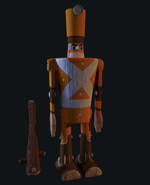 Wooden soldier 3D model - TurboSquid 1540089