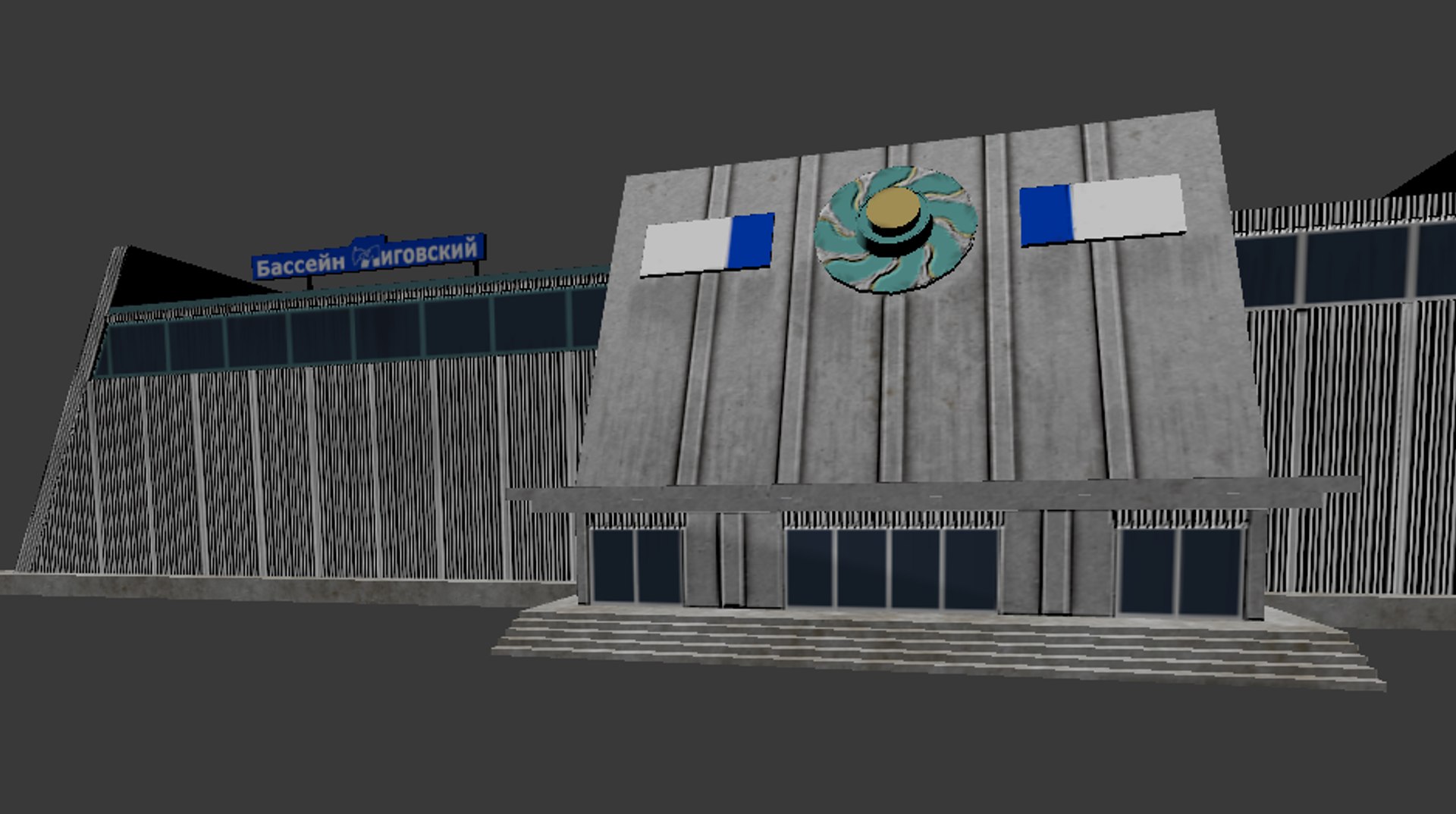 3d model of low-poly pool