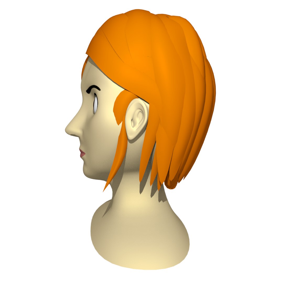 Cartoon Head Obj