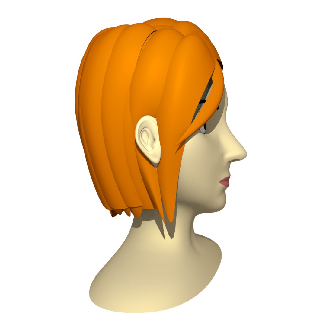 Cartoon Head Obj