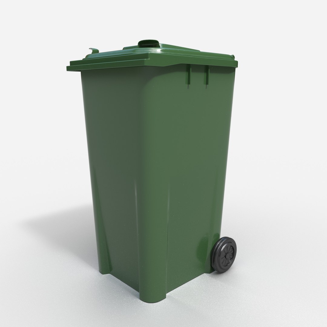 3D Model Wheelie Rubbish Bin - TurboSquid 2421684