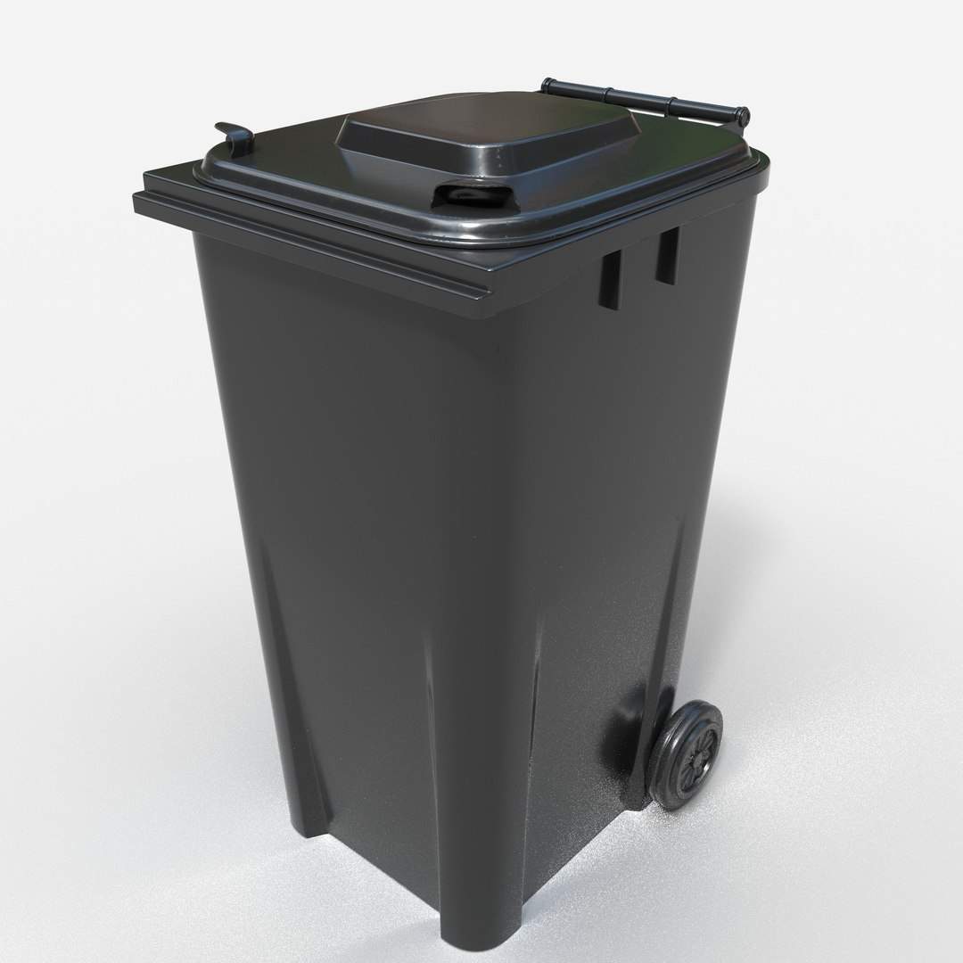 3D Model Wheelie Rubbish Bin - TurboSquid 2421684