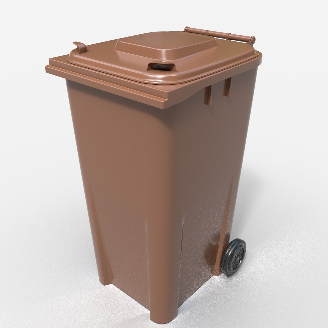 3D Model Wheelie Rubbish Bin - TurboSquid 2421684