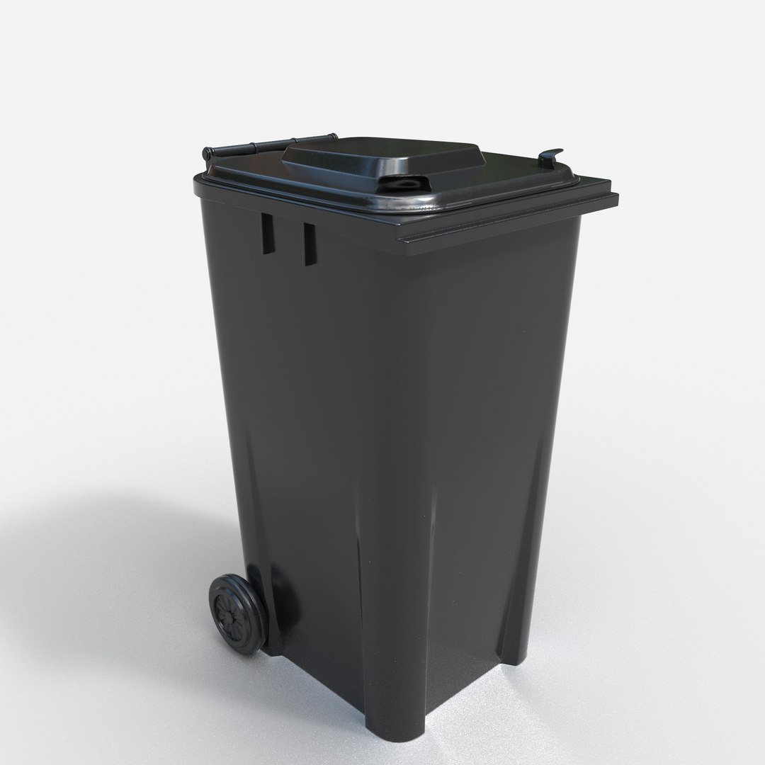 3D Model Wheelie Rubbish Bin - TurboSquid 2421684