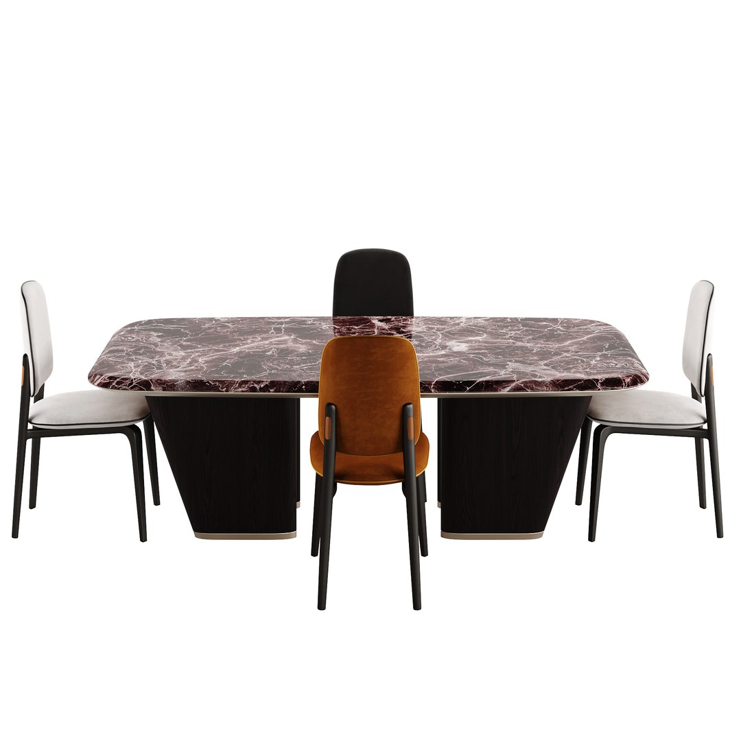 Table And Chair Mistral Plume 3D Model - TurboSquid 2287873