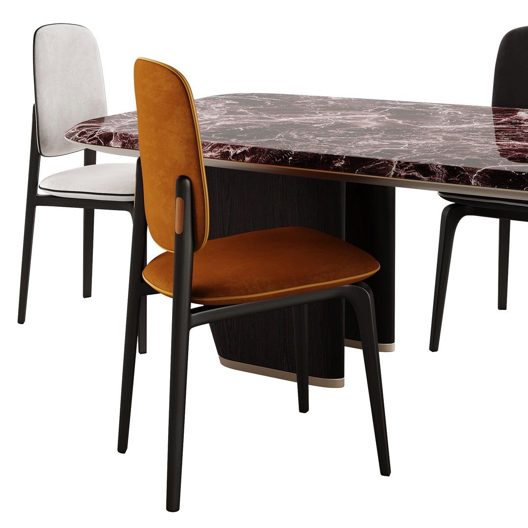 Table And Chair Mistral Plume 3D Model - TurboSquid 2287873