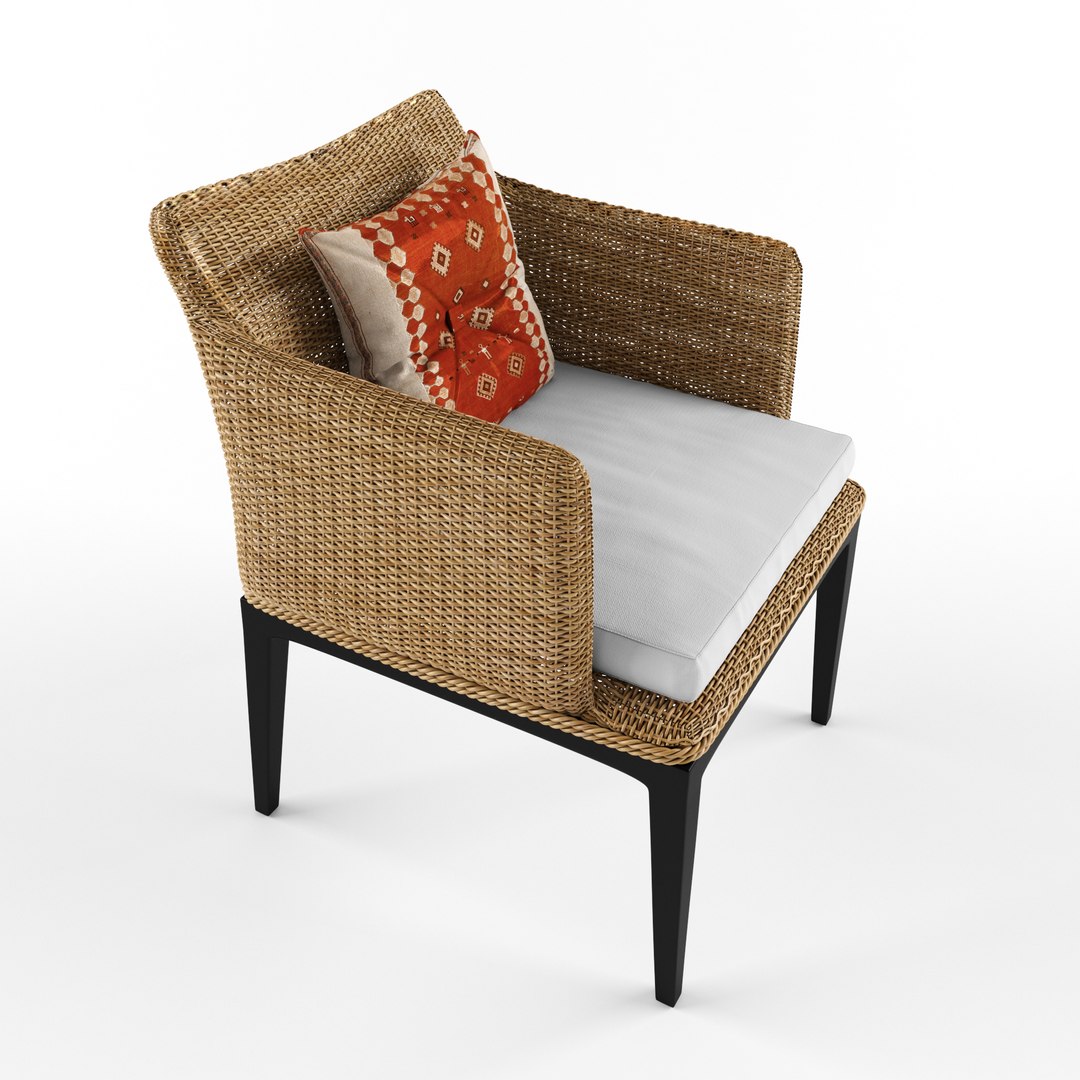 3D rattan chair model - TurboSquid 1710775