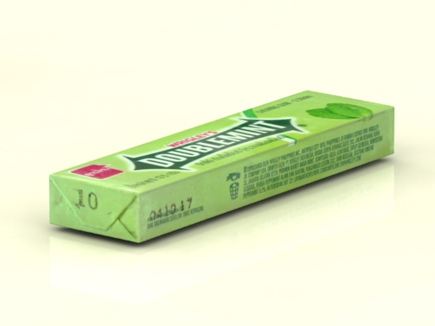 3d Doublemint Chewing Gum Model