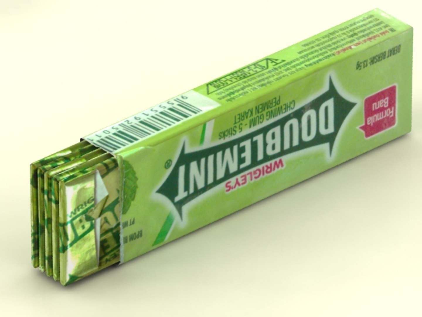 3d Doublemint Chewing Gum Model