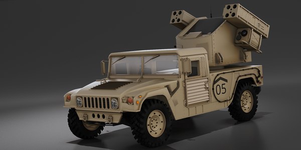 Humvee Military M1097 Avenger 1991 3D - TurboSquid 1893715