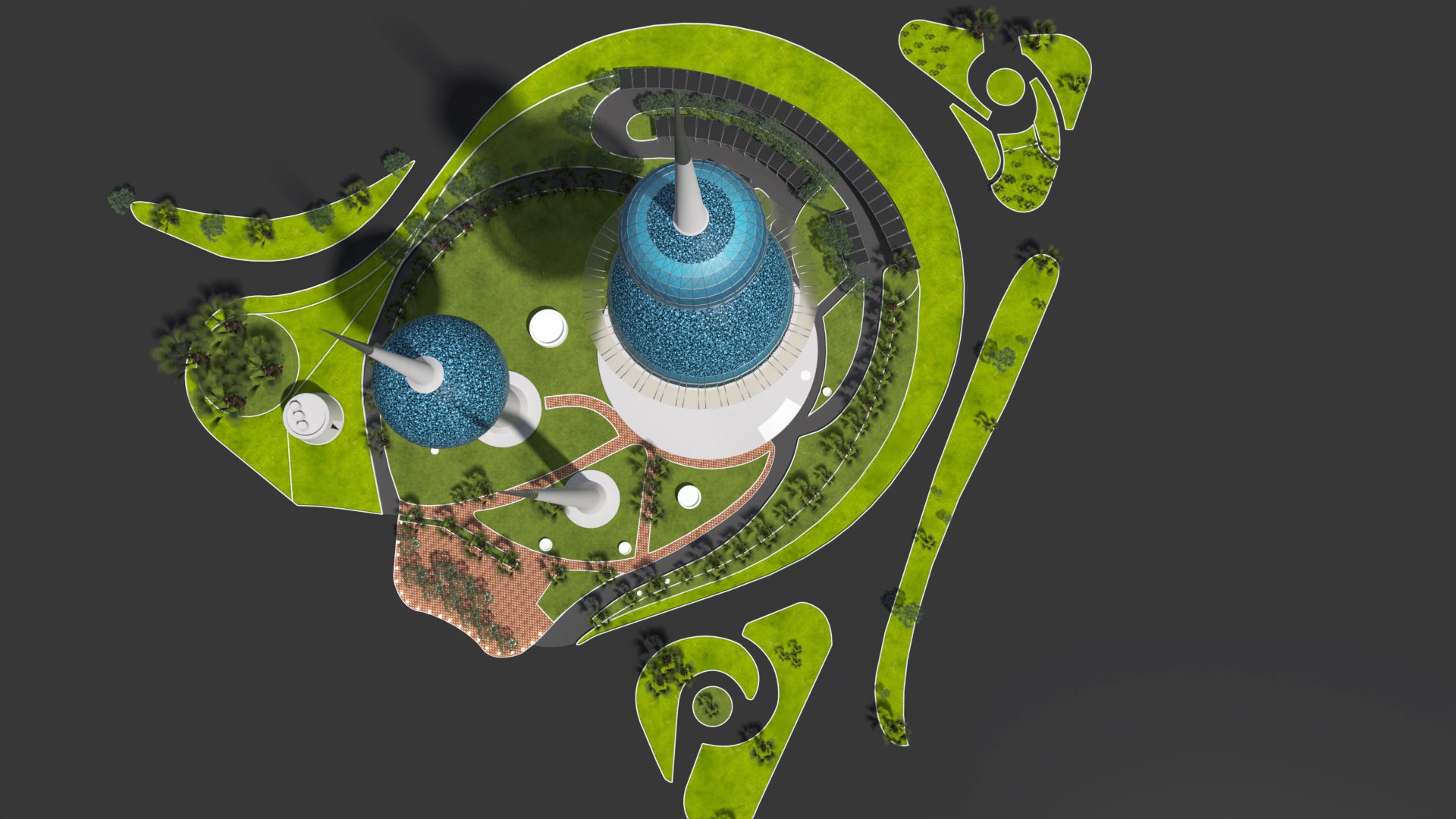 Kuwait Tower 3D - TurboSquid 2353101