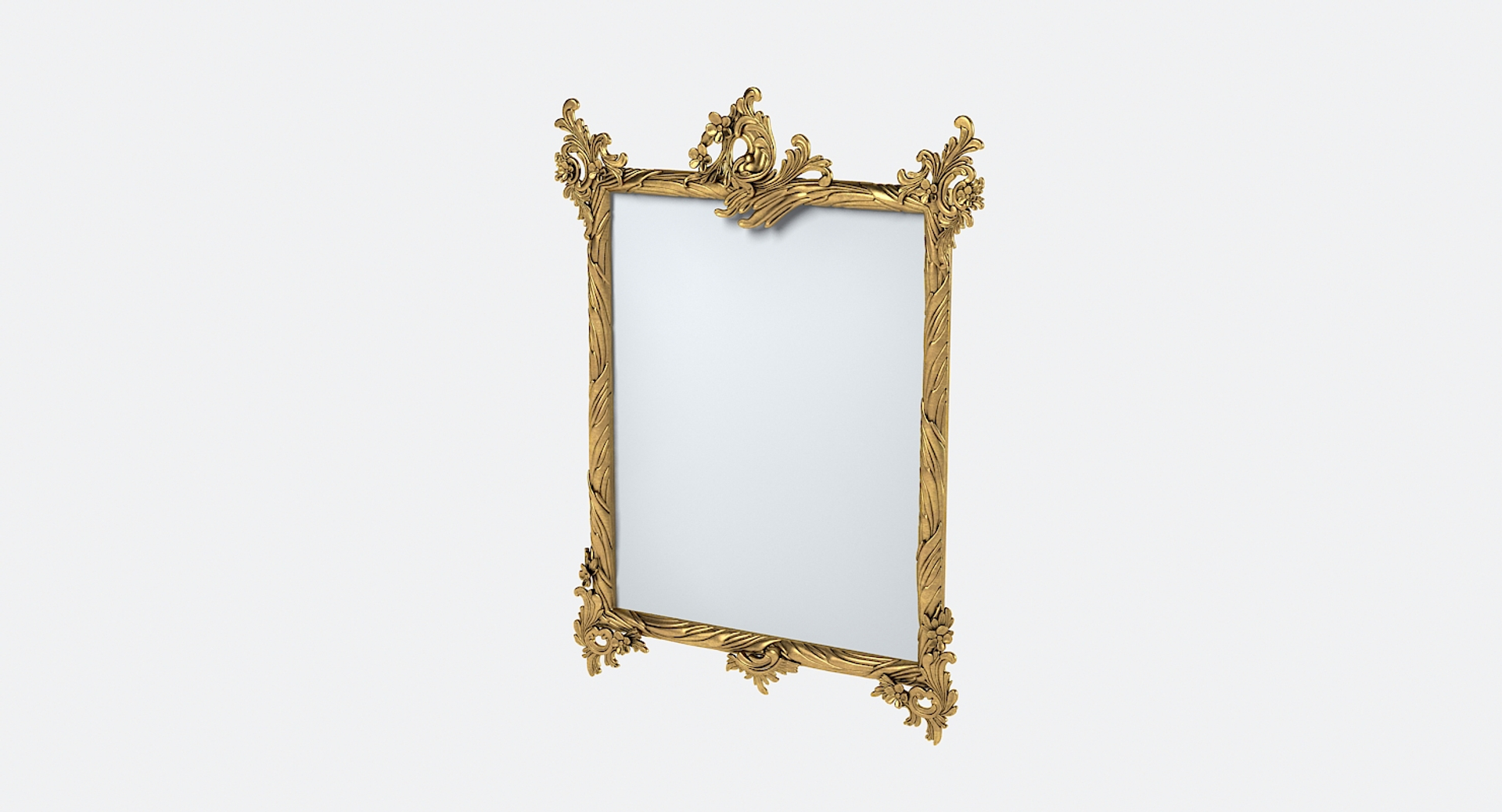 rococo picture frame 3d model