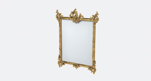 rococo picture frame 3d model