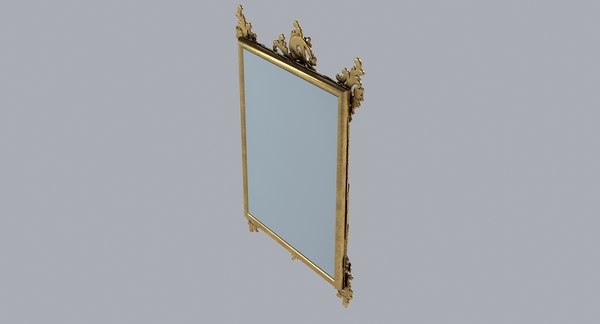 rococo picture frame 3d model