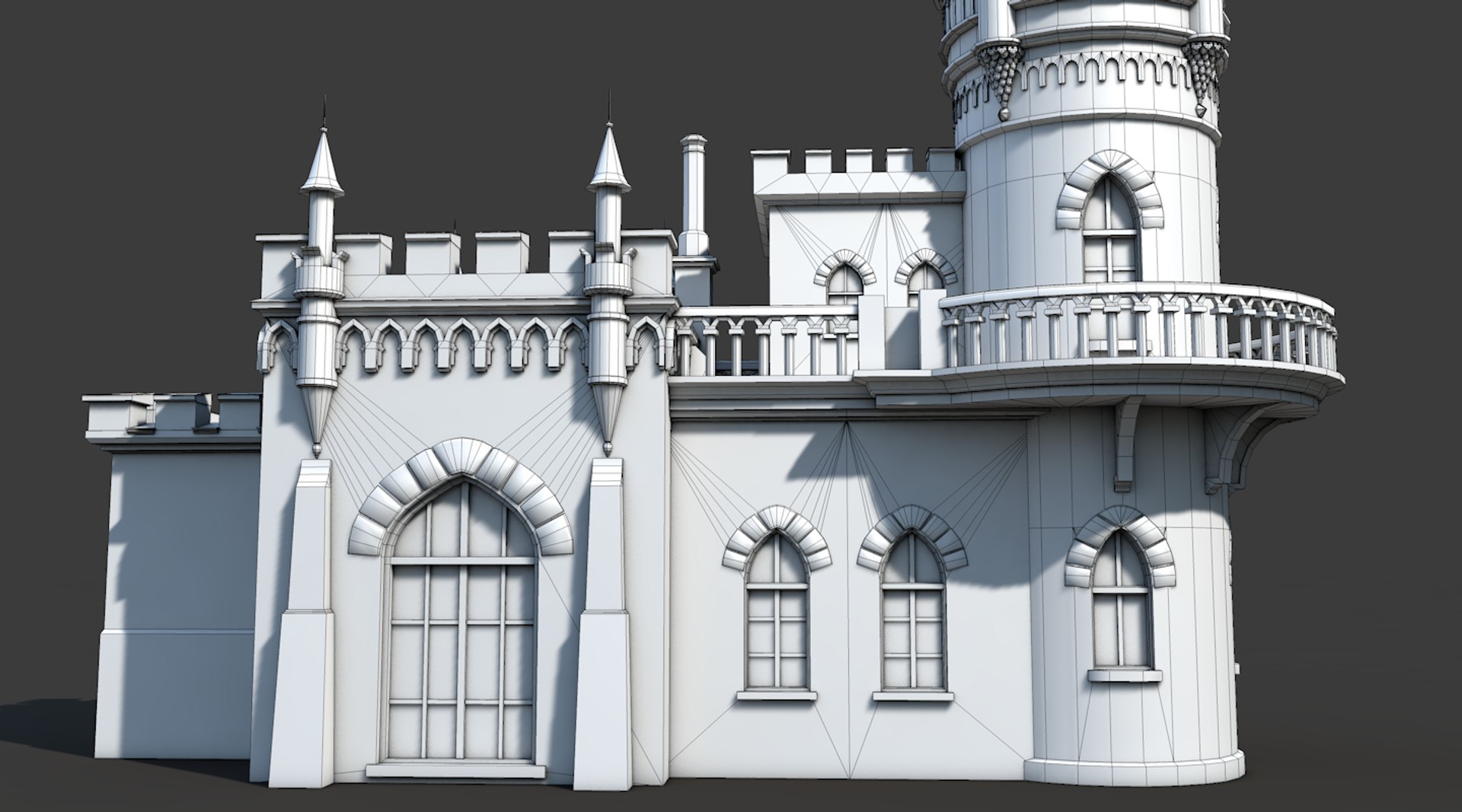 medieval knights castle obj