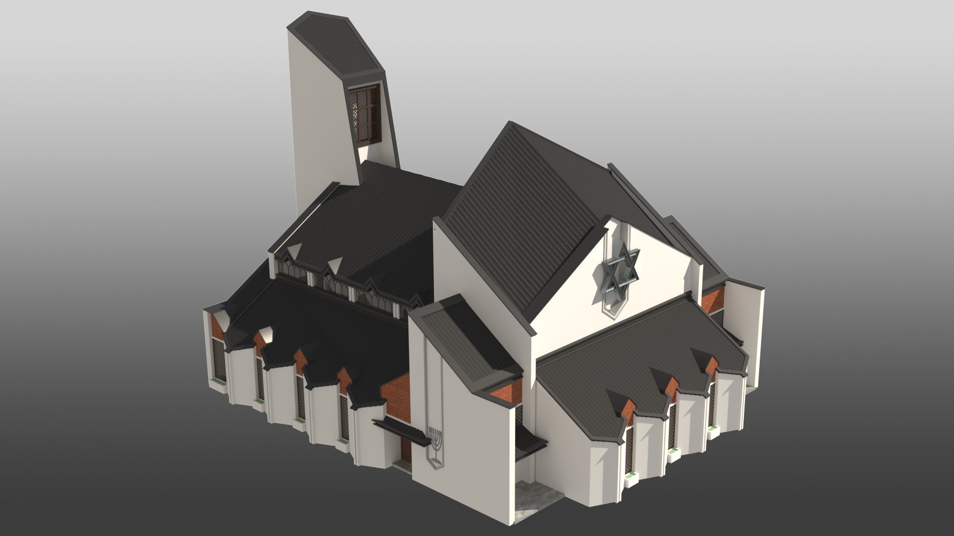 Synagogue Model - TurboSquid 2151793
