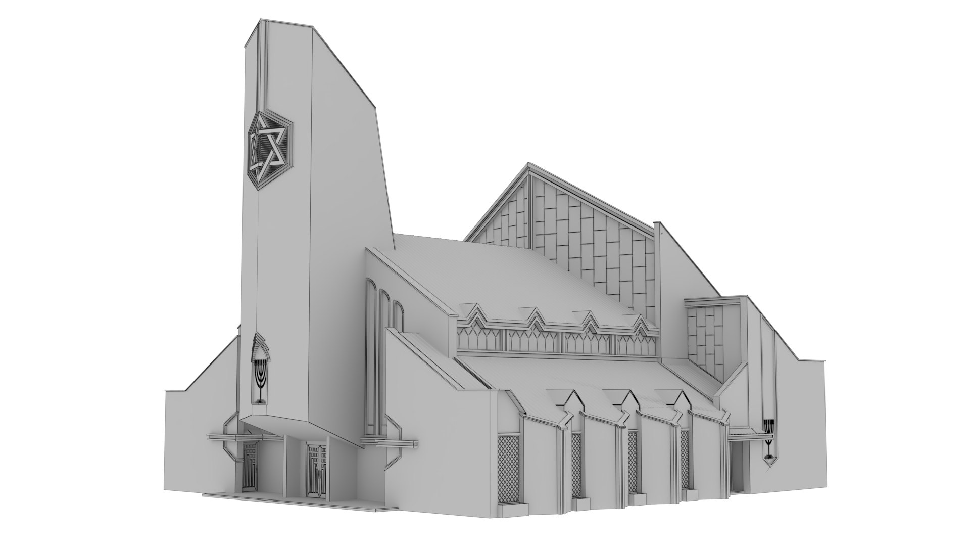 Synagogue Model - TurboSquid 2151793