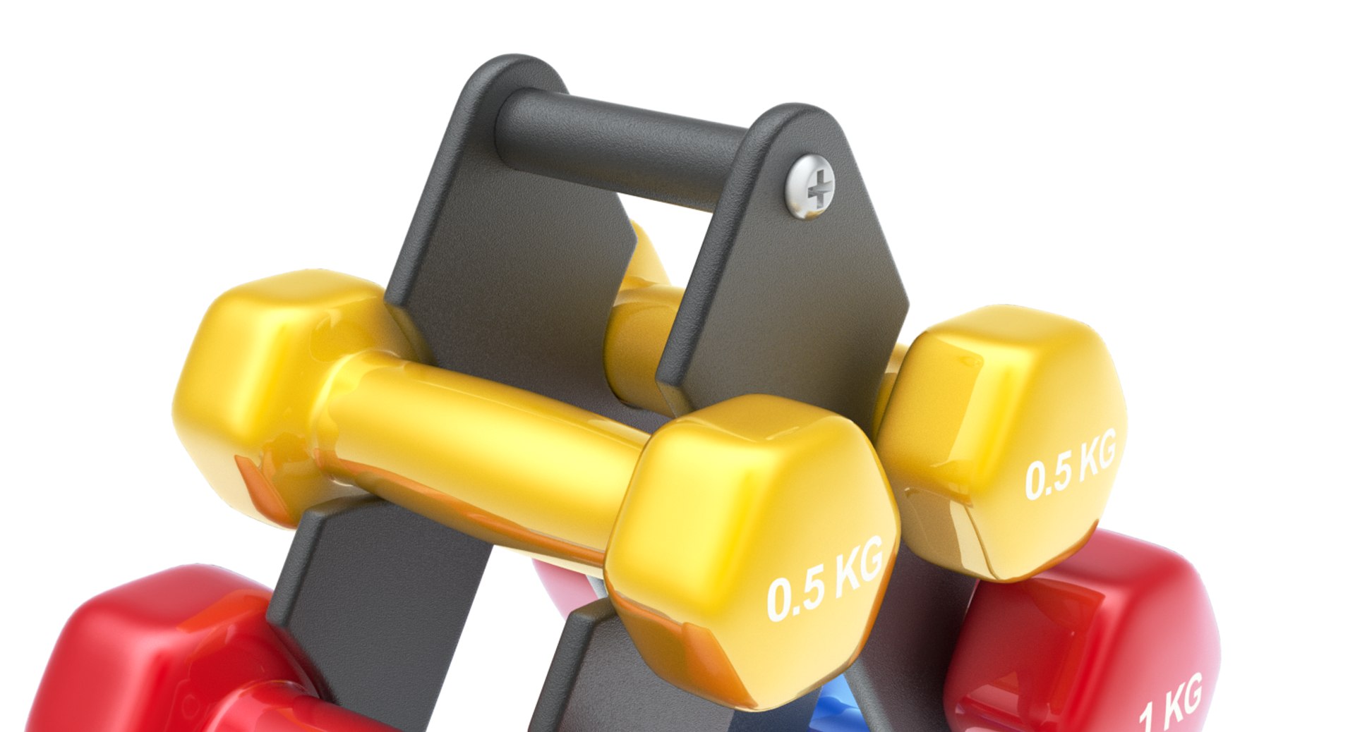 Dumbbells Stack 3d Obj