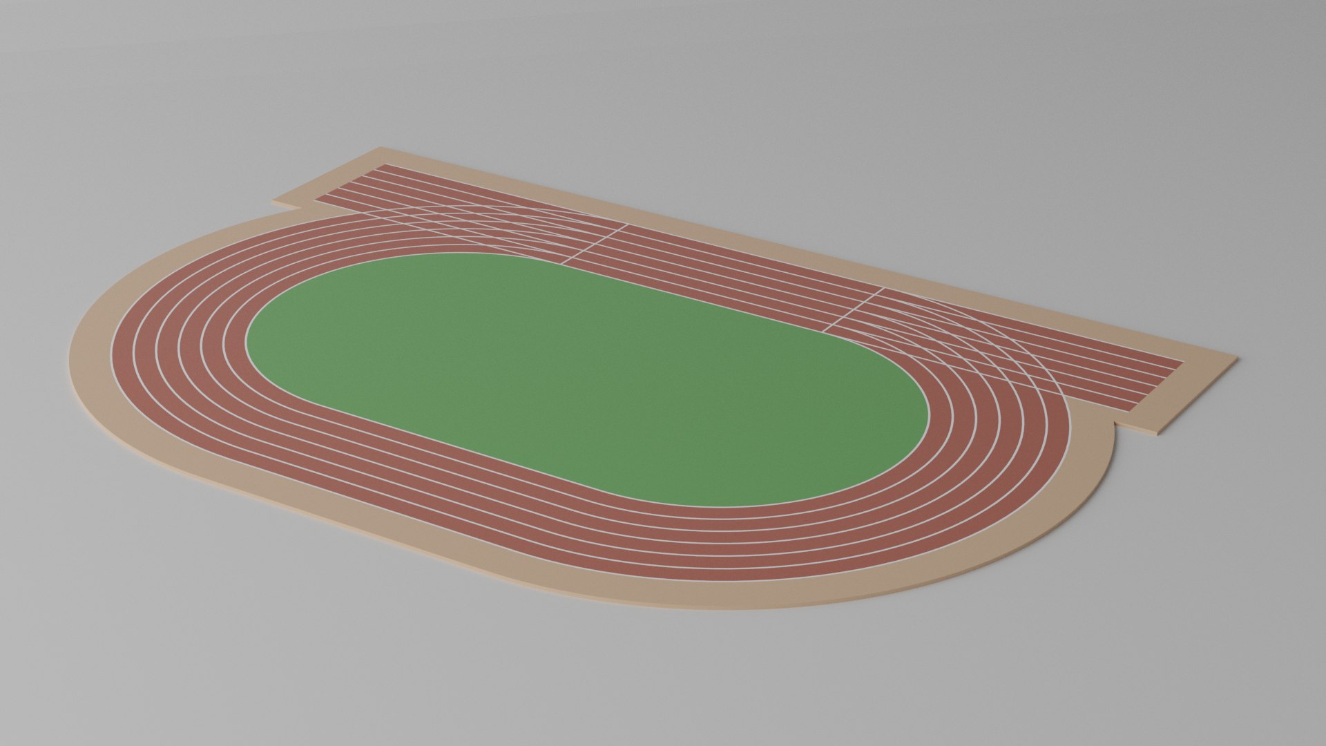 Cartoon Running Track 3D Model - TurboSquid 2236837