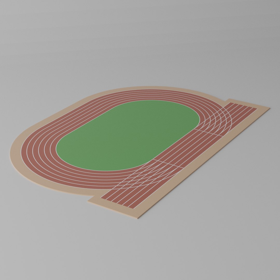 Cartoon Running Track 3D Model - TurboSquid 2236837