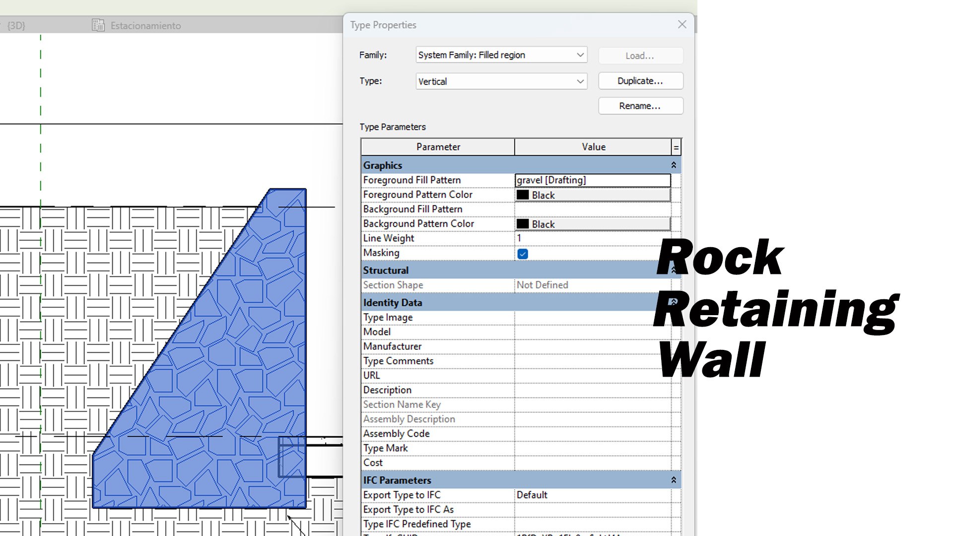 3D Retaining Wall Family With 2D Reinforcement Save Time And Money Model - TurboSquid 2243092
