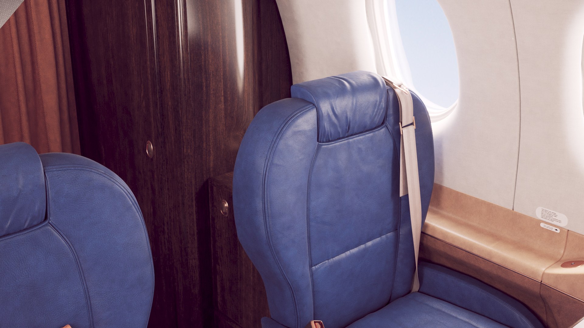 3D VIP Jet Aircraft Interior - TurboSquid 2236519