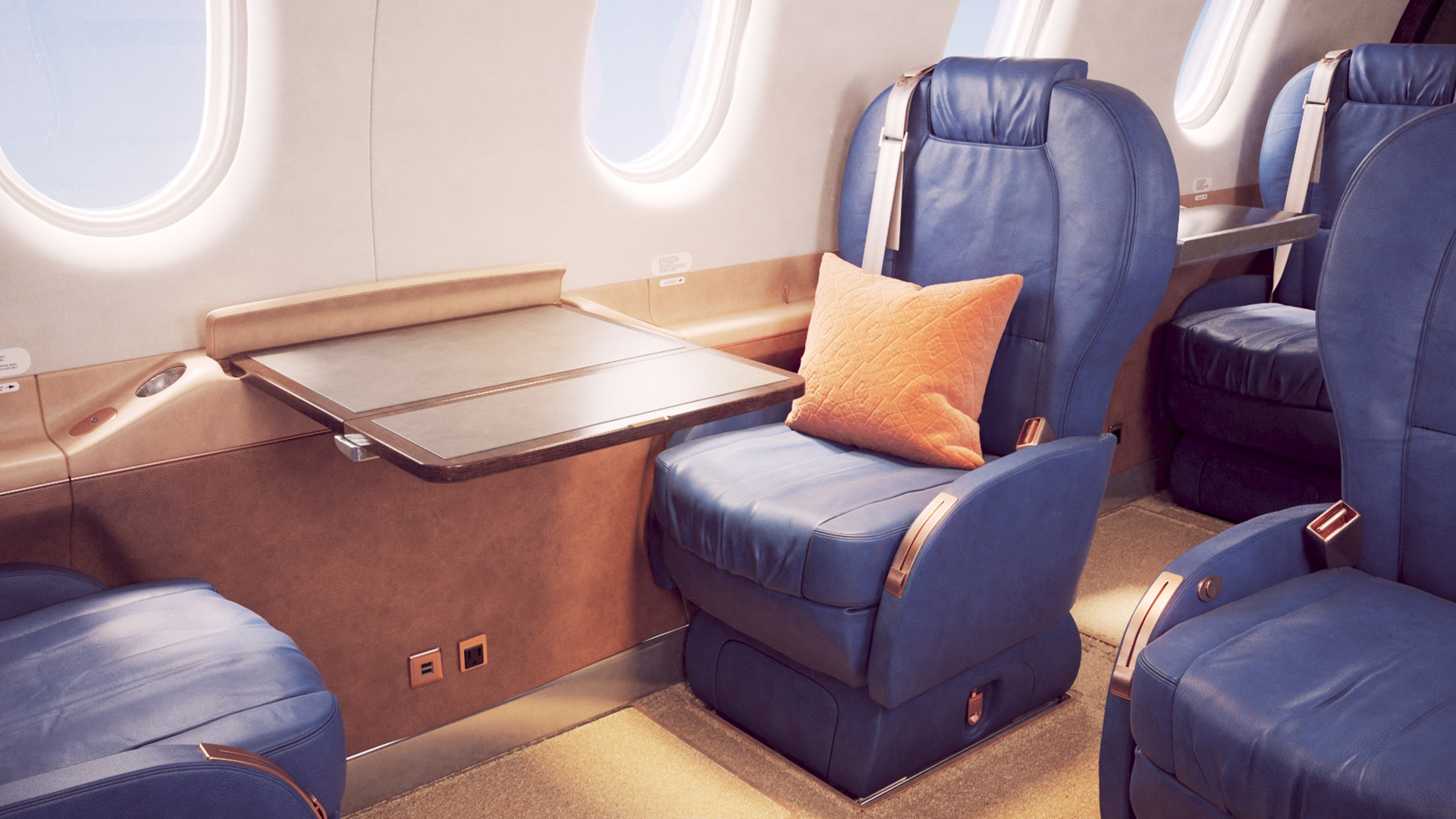 3D VIP Jet Aircraft Interior - TurboSquid 2236519