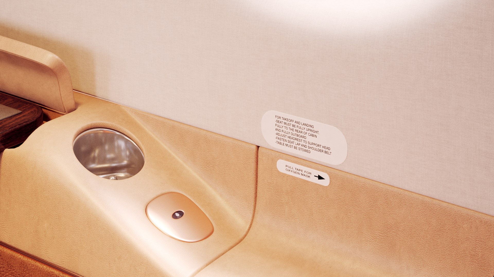 3D VIP Jet Aircraft Interior - TurboSquid 2236519