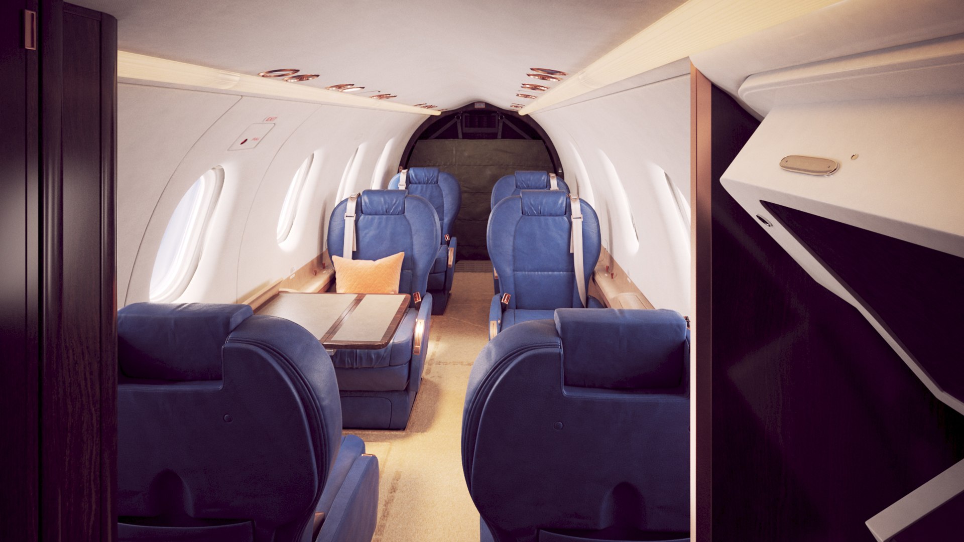 3D VIP Jet Aircraft Interior - TurboSquid 2236519