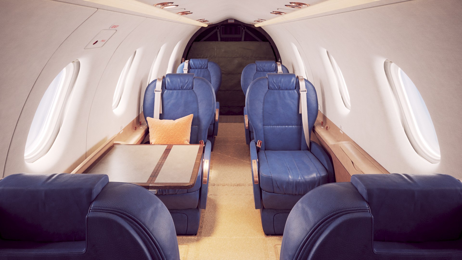 3D VIP Jet Aircraft Interior - TurboSquid 2236519